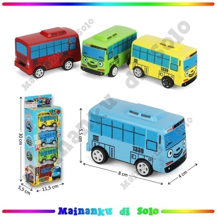 Jual [Mainanku] Mainan Anak Bus Bis Tayo 4 Pcs Tayo The Little Bus ...