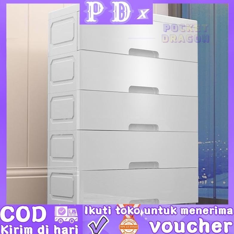 Jual Lemari Pakaian/Lemari plastik/Laci Plastik/Kabinet Drawer Storage ...