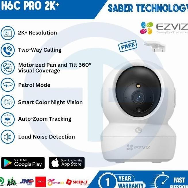 Jual GROSIR EZVIZ H6C PRO 2K+ SMART WIFI PAN TILT IP CAMERA CCTV INDOOR 2807T | Shopee Indonesia