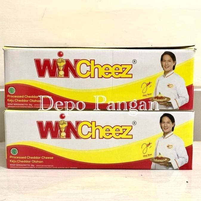 Jual KEJU WINCHEEZ 2KG CHEDDAR CHEESE BLOCK | KEJU MINCHEEZ CHEDDAR ...