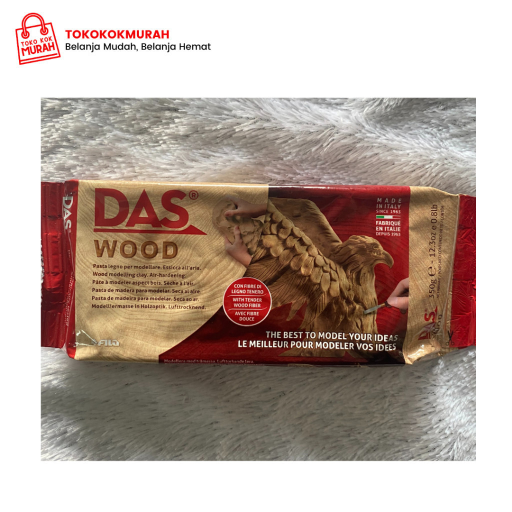 Jual DAS CLAY MODELLING WOOD 350 GRAM | Shopee Indonesia