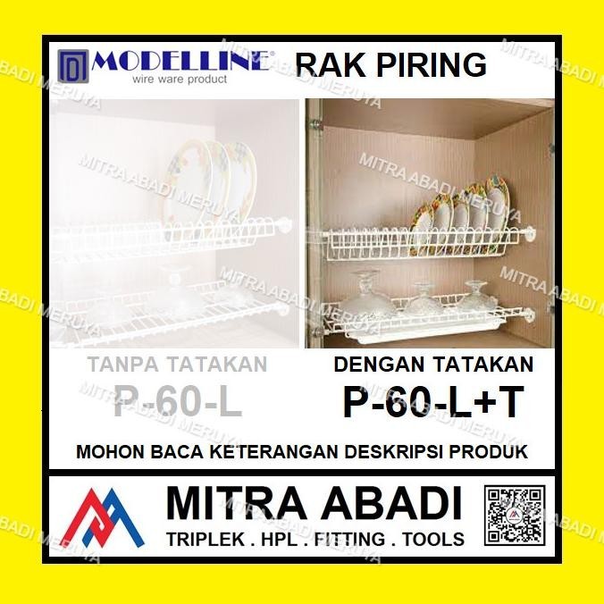 Jual Rak Piring Modelline P 60 L+T Rak Gelas Rak Serbaguna | Shopee ...