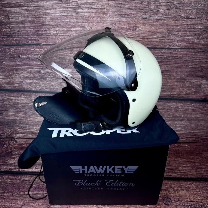 Jual HELM TROOPER CUSTOM HAWKEY LIMITED SERIES SNI + BRAP VISOR ...