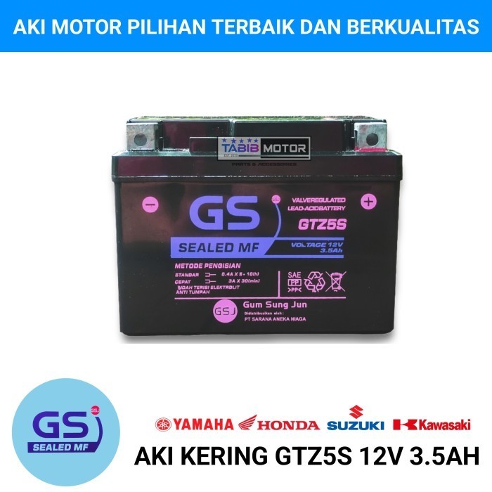 Jual Aki Motor Yamaha Mio M3 Gtz5S Gs J Accu Kering Mf | Shopee Indonesia