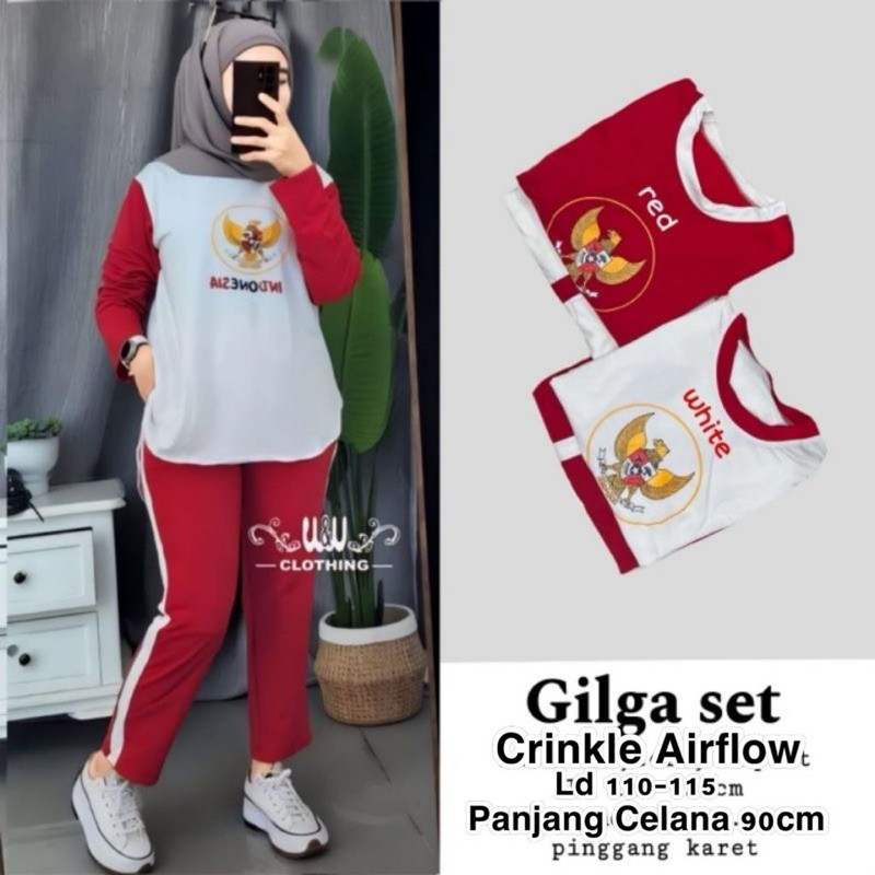 Jual Baju Kulot Merdeka Trening Mrdeka One Set Seragam Kemerdekaan ...