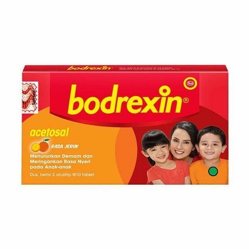 Jual BODREXIN ACETOSAL ISI 16 TABLET RASA JERUK UNTUK DEMAM ANAK ...