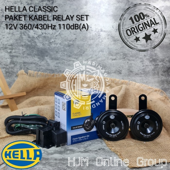 Jual KLAKSON HELLA CLASSIC 12V + CABLE SET RELAY BOSCH (HELLA CLASSIC ...