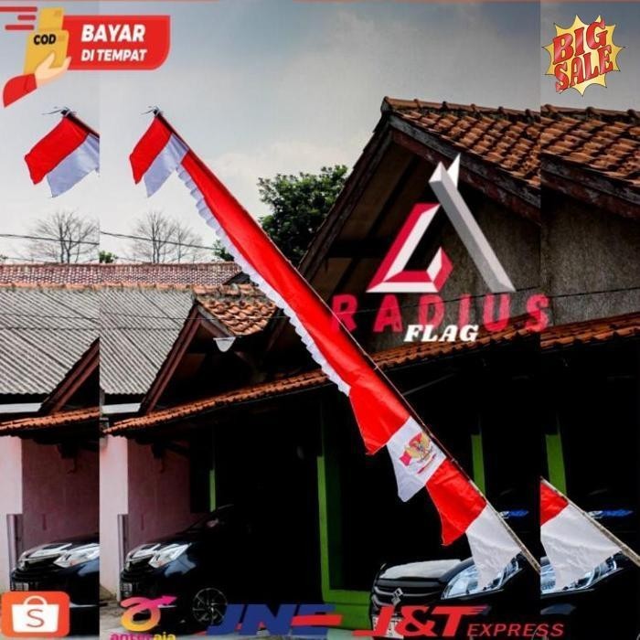 Jual Cod Bendera Umbul Umbul Kuda Laut Merah Putih 2,7M Terbaik | Shopee Indonesia