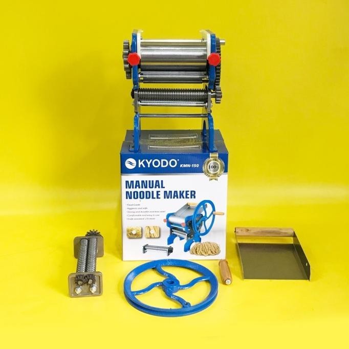 Jual MESIN GILINGAN MIE MANUAL KYODO KMN-150 / CETAK MIE / NOODLE MAKER | Shopee Indonesia