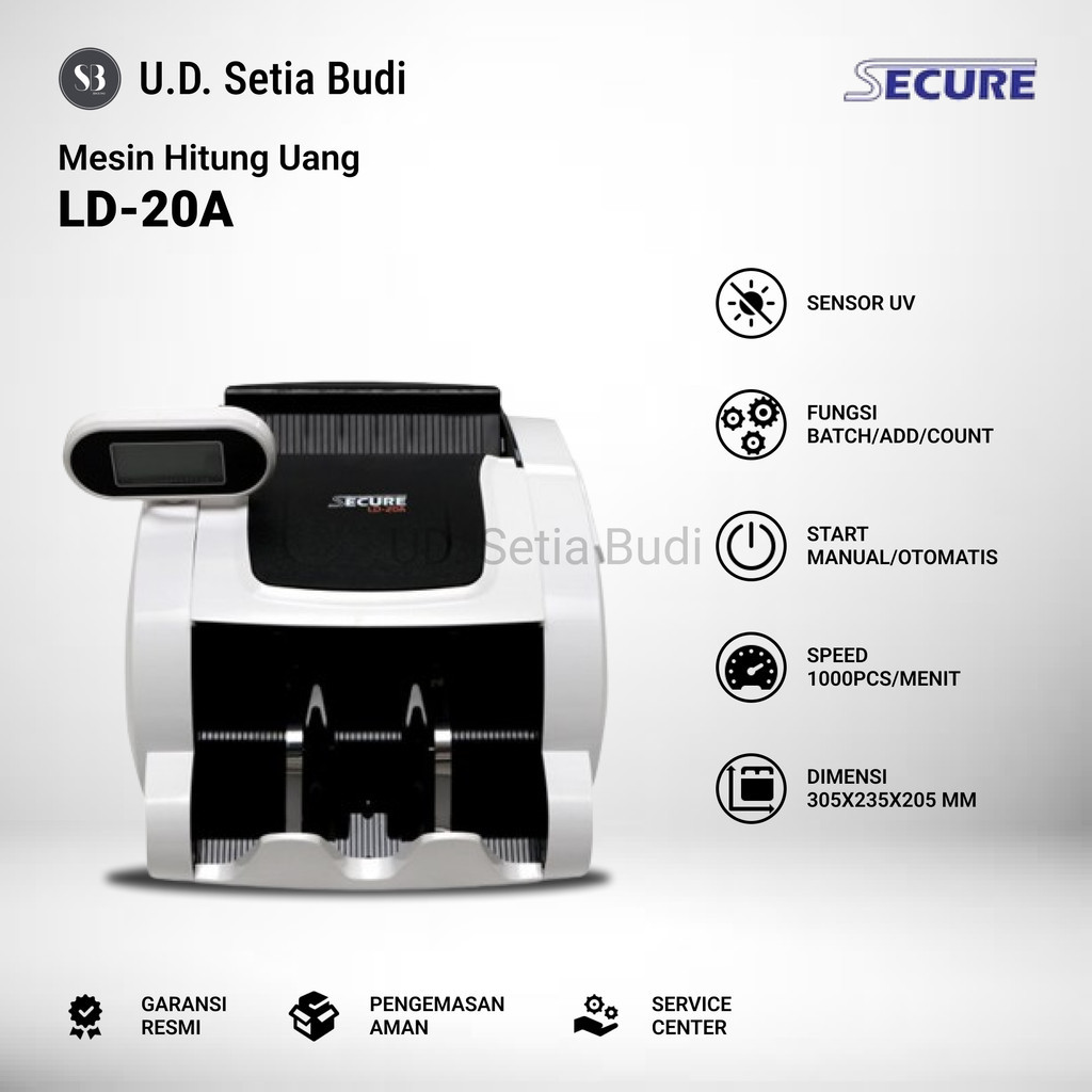 Jual Mesin Hitung Uang Secure LD-20A Money Counter Secure LD-20A | Shopee Indonesia