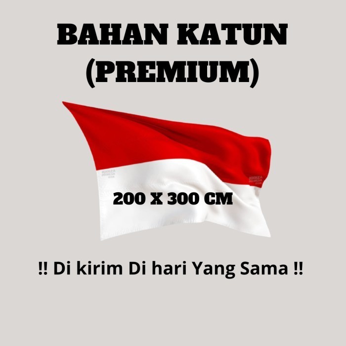 Jual PROMO Bendera merah putih bahan kain ukuran 2x3 meter | Shopee ...