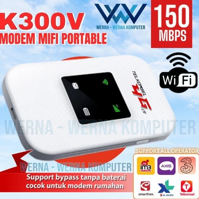 Jual Modem Wifi Portable K300 4G Lte Mifi All Operator Support Bypass | Shopee Indonesia