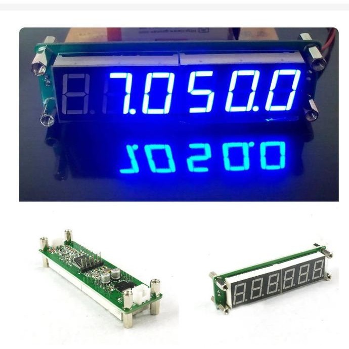 Jual Terbaru (1 pcs) 0.1MHz-2.4GHz Frequency Counter Meter Frekuensi 6 ...