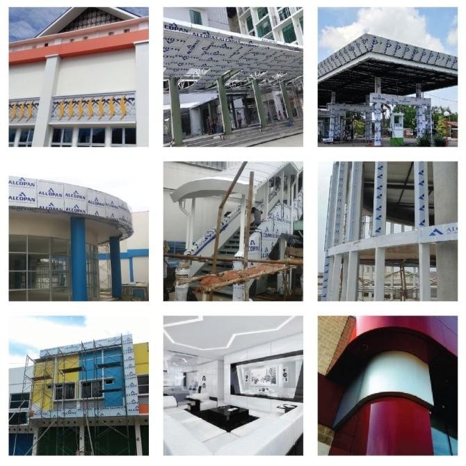 Jual Acp Alcopan Green Glossy Pvdf Outdoor 4Mm Aluminium Composite ...