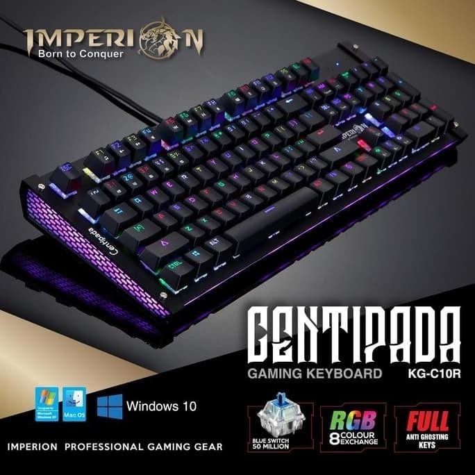 Jual Imperion Centipada - Mechanical Rgb Gaming Keyboard Black | Shopee ...