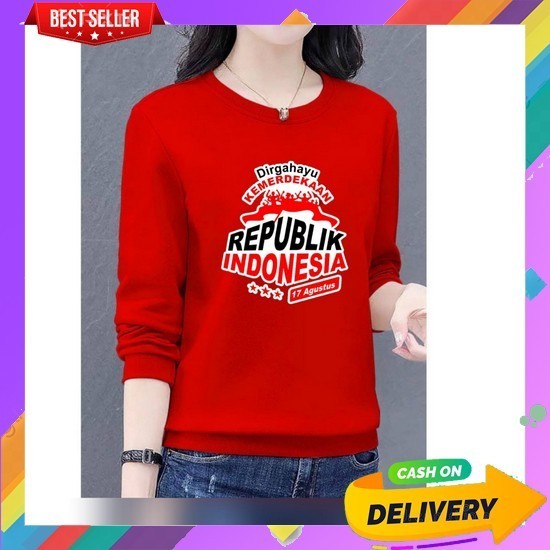 Jual Tshir Unisex 17 Agustus Ksos Dirgahayu Ri Kaos Agustusan Lengan ...