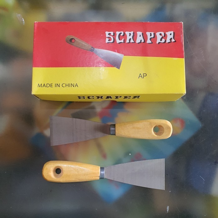 Jual Skrap Besi 2 inci Sekrap Kape Besi 5cm Gagang Kayu | Shopee Indonesia