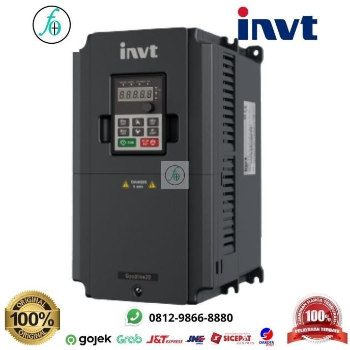 Jual INVERTER MEREK INVT / Type GD20-5R5G-4/ 5,5KW / 380V / 3 PHASE | Shopee Indonesia