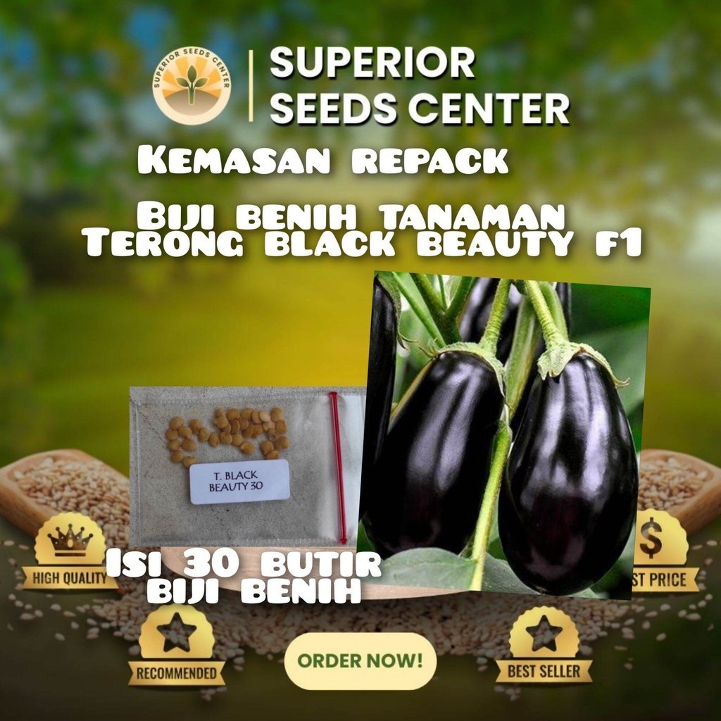Jual kemasan repack plastik klip 30 butir biji benih tanaman terong ...