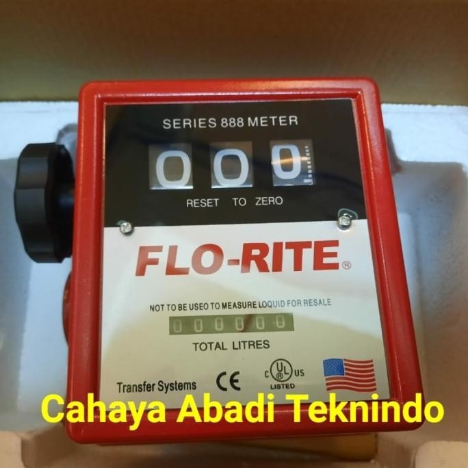 Jual Flow meter 3 digit drat 1" Flowmeter / Meteran solar FLO RITE ...