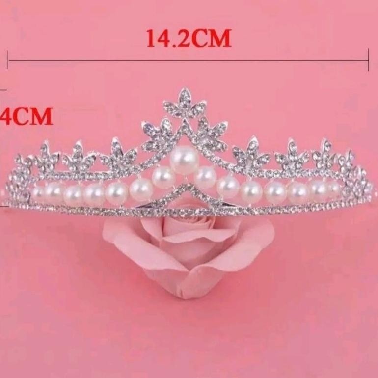 Jual hjg-7 Mahkota Wisuda / Akad Murah - Silver Crown Simple - Wedding ...