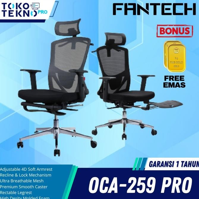Jual Fantech OCA259 PRO / OCA-259 PRO Kursi Kantor Kerja Office Chair ...