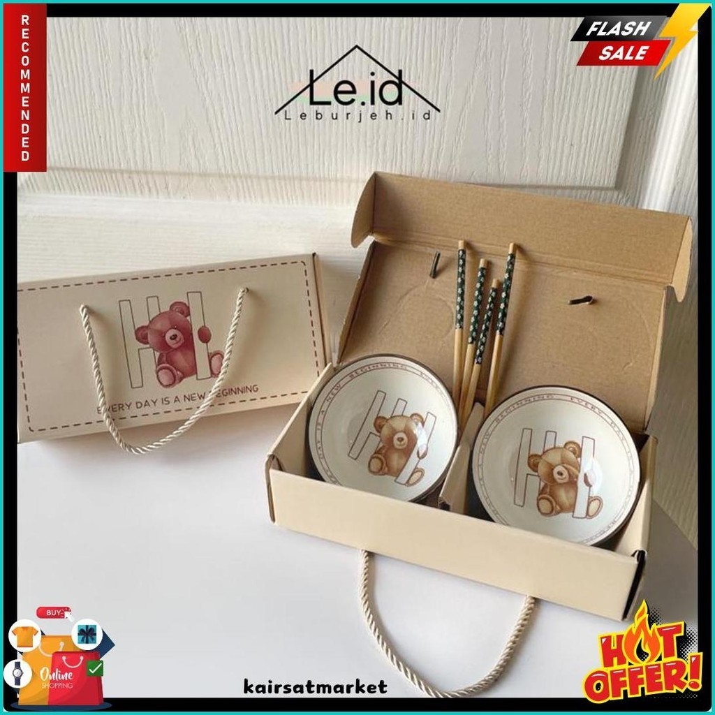 Jual Mangkok Keramik Antik Set ( Lengkap Sumpit Dan Box ) (Cod ...