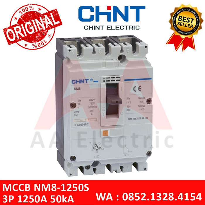 Jual Mccb Nm8-1250S / Nm81250S 3P 1250A Chint Ori | Shopee Indonesia