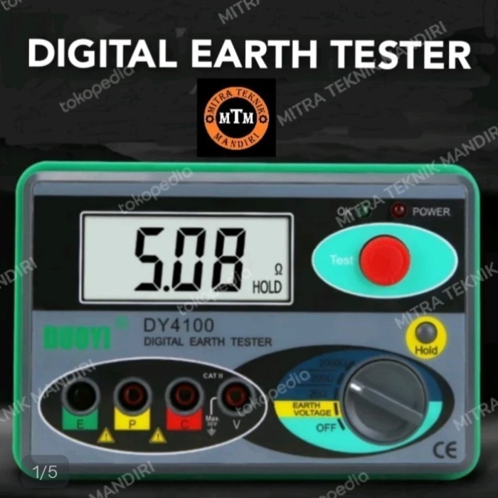 Jual Produk ALAT UKUR TESTER DIGITAL EARTH TESTER GROUNDING DY4100 ...