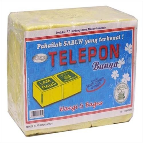 Jual S57395 SABUN BATANG TELEPON 10`S BIRU PACK MAJU BERSAMA (20250622 ...