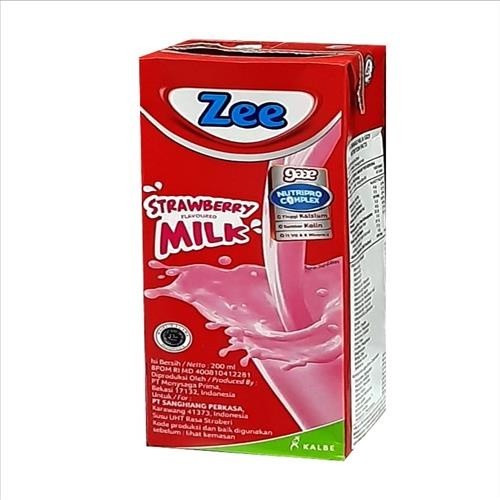 Jual S22370 SUSU UHT ZEE 200ML STRAWBERRY UP | Shopee Indonesia