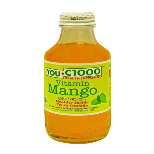 Jual S49655 YOU C-1000 MANGO MINUMAN VIT C 140ML BOTOL MAJU BERSAMA ...