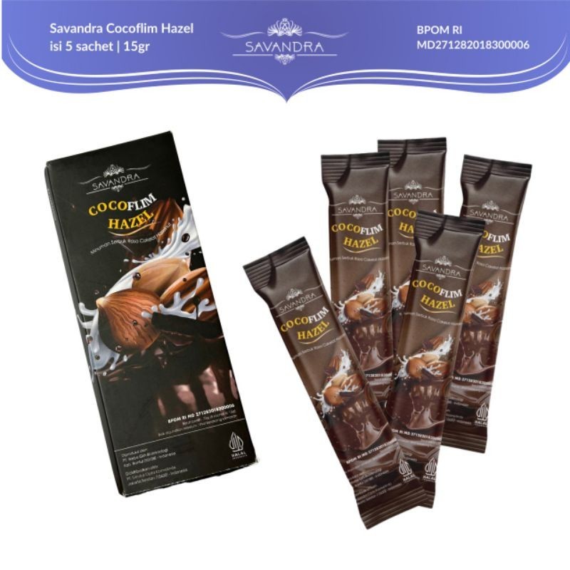 Jual [Economis Size] Savandra Cocoflim Hazelnut Minuman Detox Drink ...