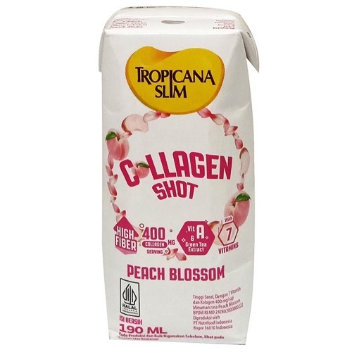 Jual S07364 TROPICANA SLIM COLLAGEN SHOT PEACH BLOSSOM MINUMAN ...