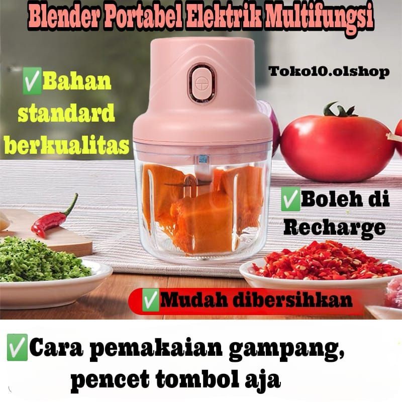 Jual Blender Terbaru // Blender Portabel Mini USB Chopper Elektrik ...