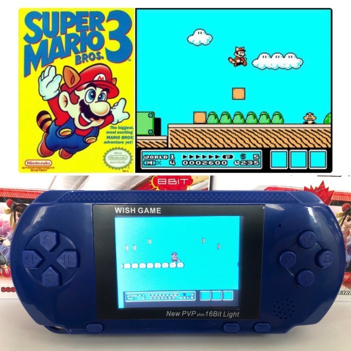 Jual PVP nitendo supermario 3 slim dw 168 // mainan anak // kado anak ...