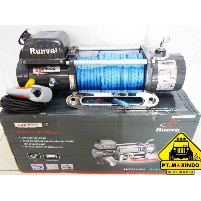 Jual Runva High Speed Winch Ewx-9500-Q Gen 3 With Synthetic Rope (4 ...
