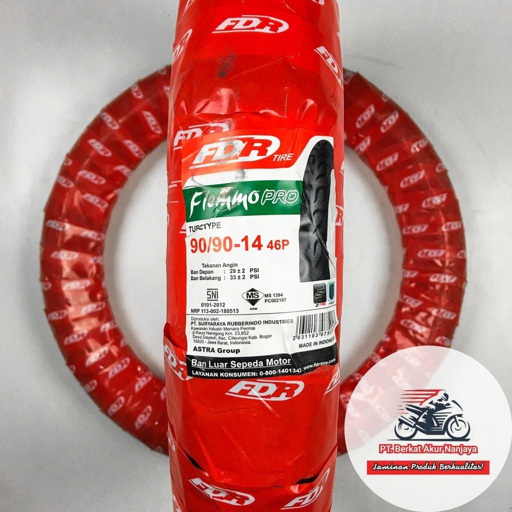 Jual FDR 90/90-14 FLEMMO PRO BAN LUAR TUBETYPE MATIC HONDA BEAT VARIO ...