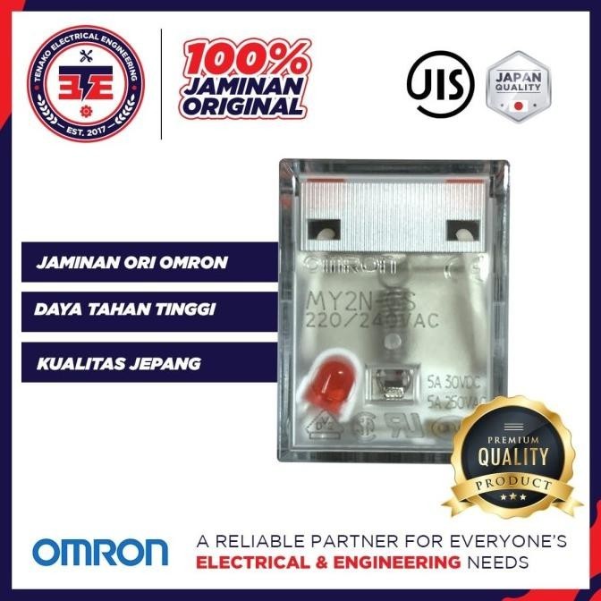 Jual Relay Omron 8 Kaki 5 Amper My2N-Gs 220V Ac Ready | Shopee Indonesia