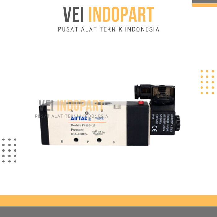 Jual 4v410-15 Solenoid Valve Airtac 4v 410-15 Selenoid Valve Type 4v410 ...