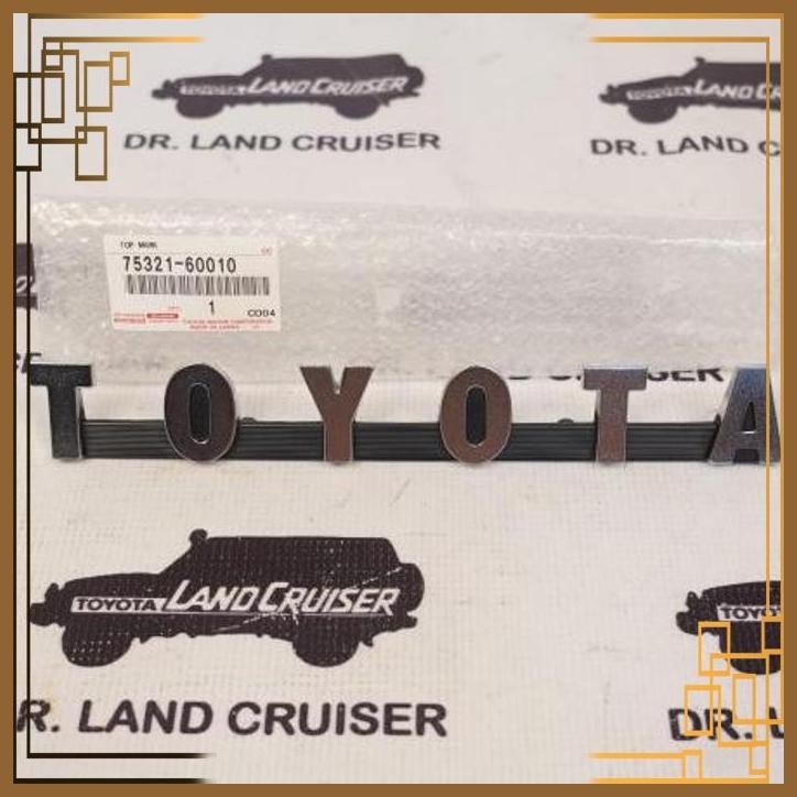 Jual [DRL] EMBLEM GRILL HARDTOP FJ40 GENERASI AWAL ORISINIL 75321-60010 ...
