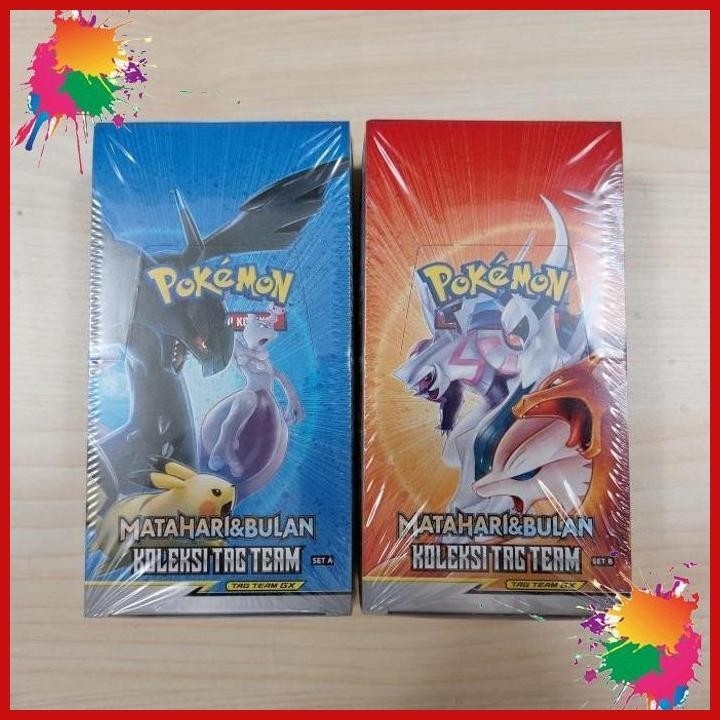 Jual [GWM] POKEMON TAG TEAM COLLECTION SET A & B BOOSTER BOX INDONESIA ...