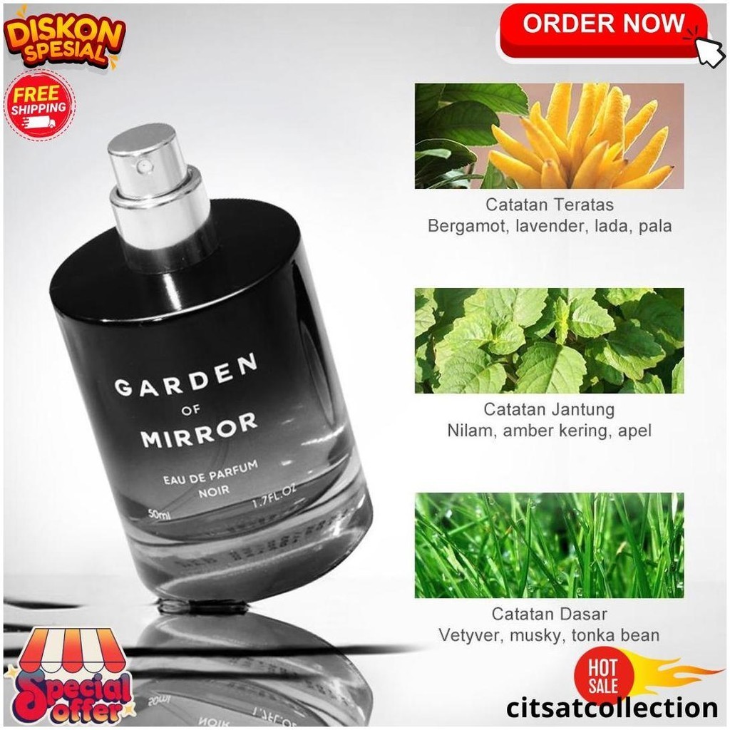 Jual Miniso Parfum Pria 50Ml Garden Of Mirror Parfum Eau De Parfum Tahan Lama Farfum Laki Laki ...