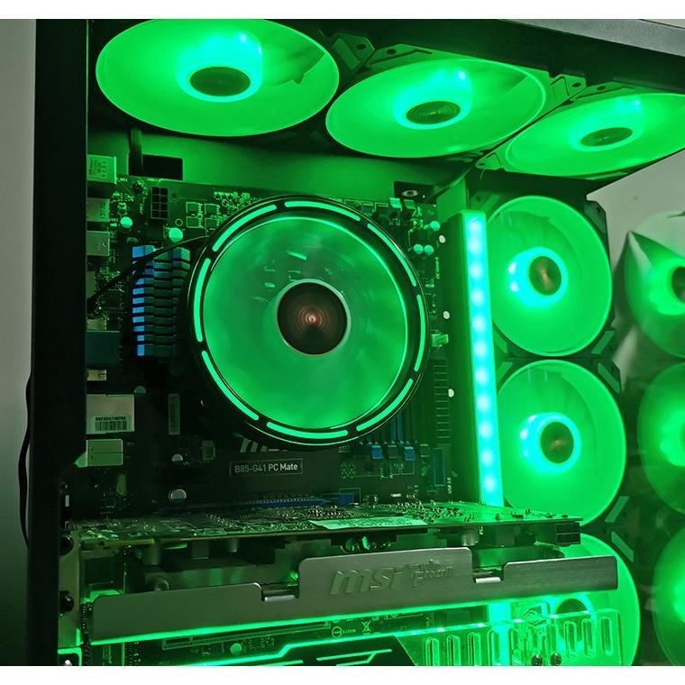 Jual aw-96 Fan Prosesor Coolmon Glory II ARGB otomatis Cpu Cooler Hemat ...