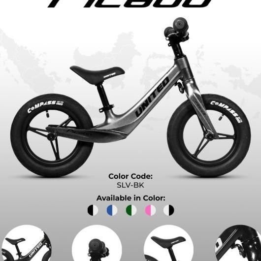 Jual Push Bike United Picabo New Balance Bike Magnesium Frame Push Bike ...