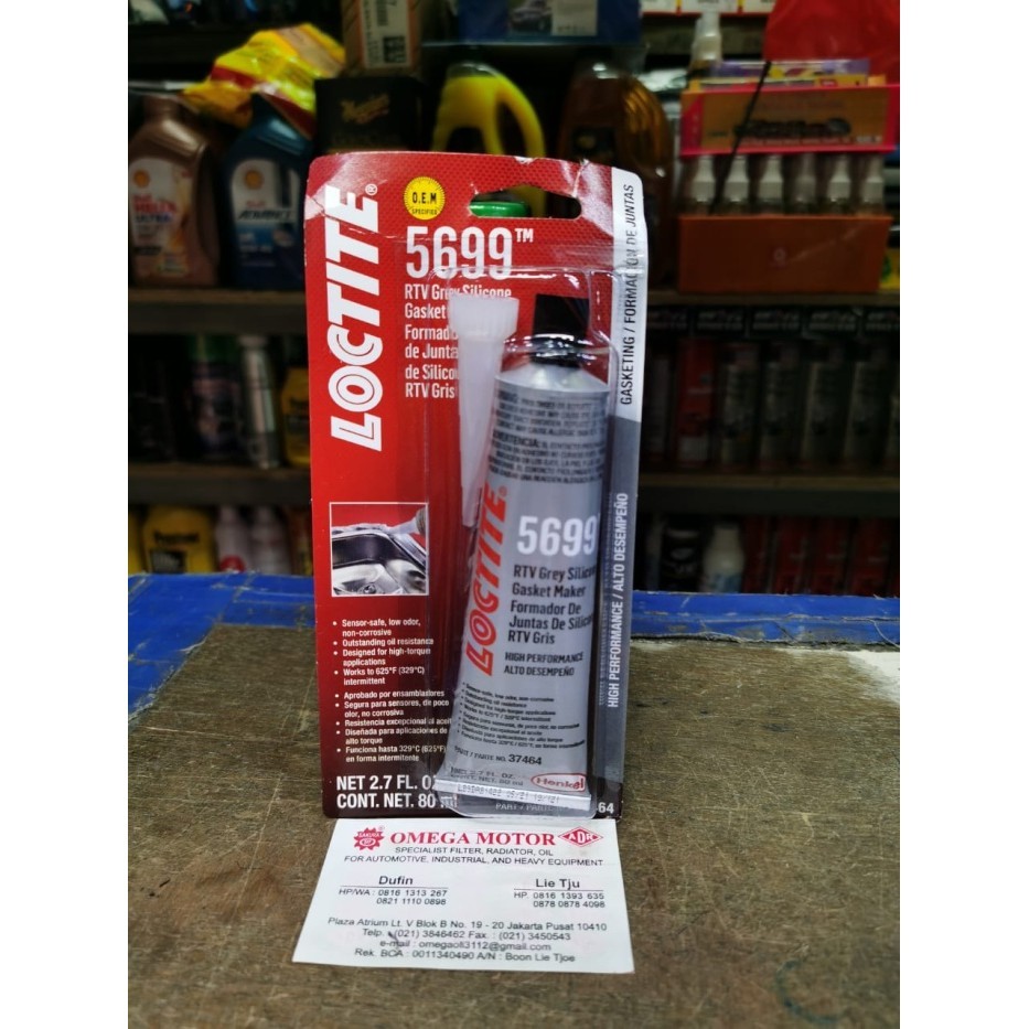 Jual LOCTITE 5699 RTV High Temp Grey silicon 80ml | Shopee Indonesia