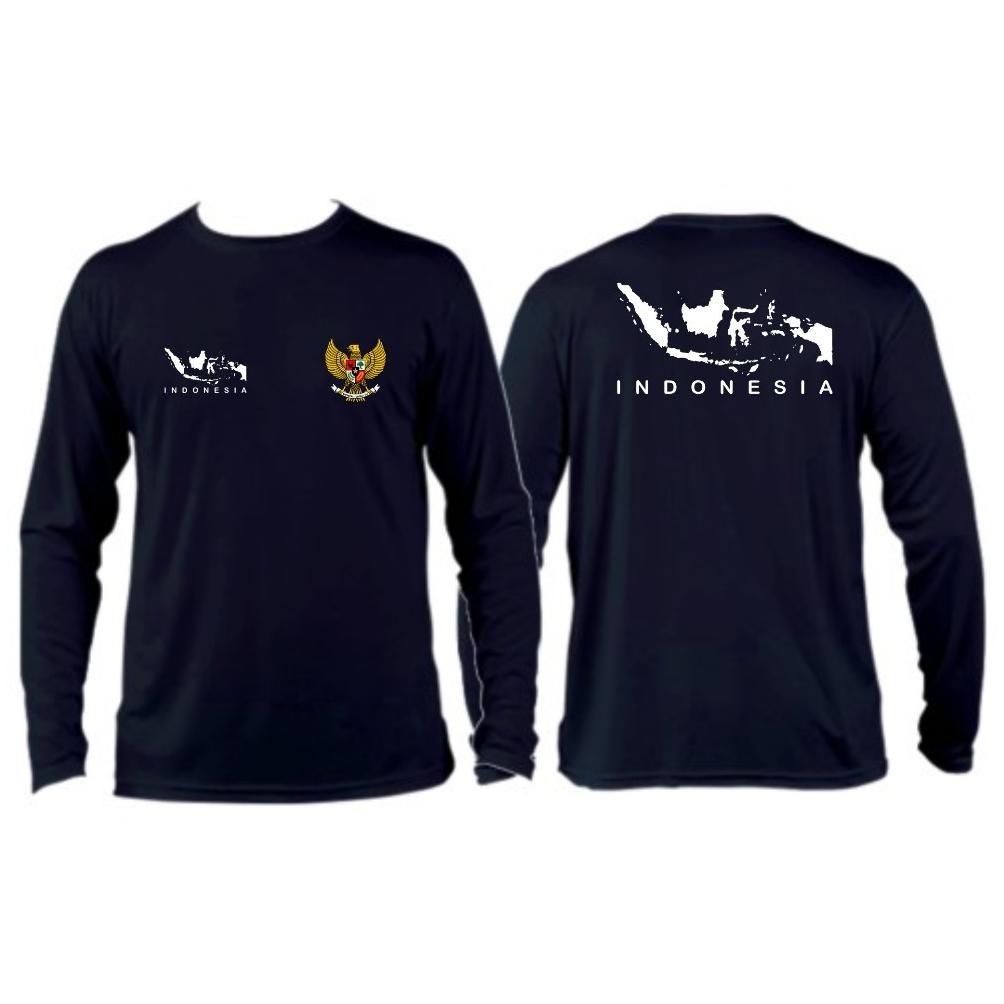 Jual Oz67 KAOS PETA INDONESIA DIRGAHAYU REPUBLIK HUT RI 79 PANITIA AGUSTUSAN LENGAN PANJANG BISA ...