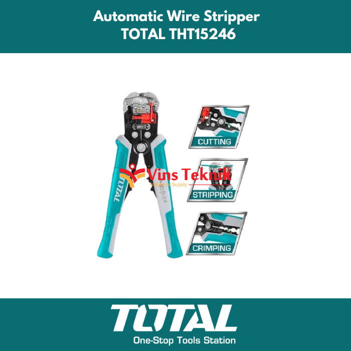 Jual Produk TOTAL THT15246 Automatic wire stripper 3 in 1 multi ...