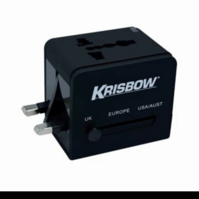 Jual Sam Krisbow Adaptor Travel Dengan 4 Kepala Steker (Krisbow ...