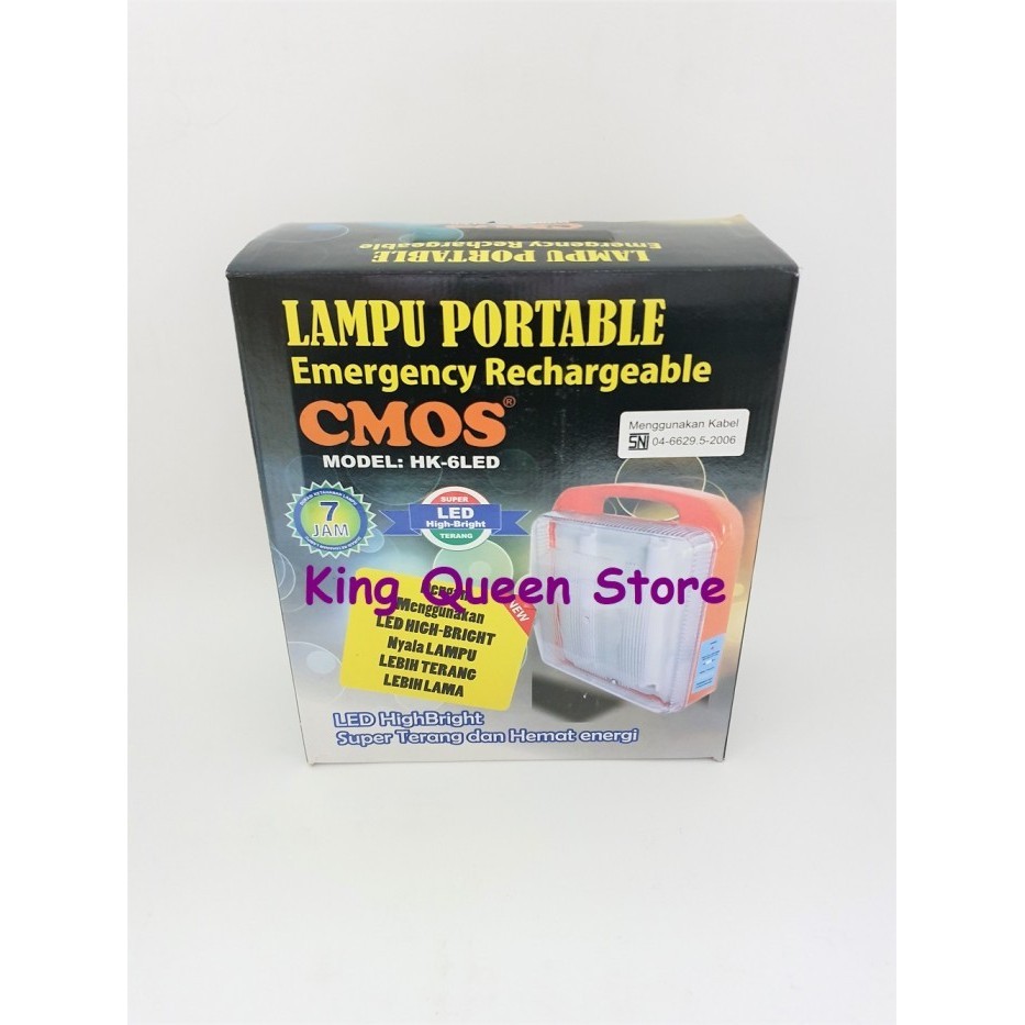 Jual Lampu Darurat Cmos Hk-6 Led Emergency Lamp Cmos Hk-6 Led | Shopee ...